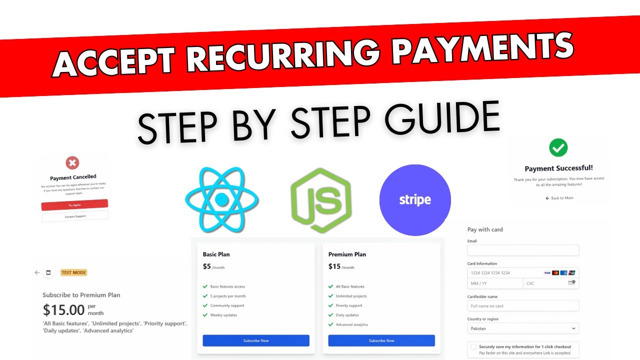 How to integrate Stripe Subscriptions in React and Node.js (Step by Step)!