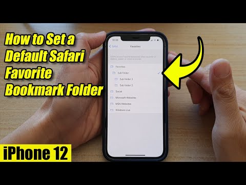 iPhone 12: How to Set a Default Safari Favorite Bookmark Folder
