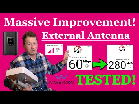 ✅ Waveform External Antenna - Arcadyan KVD21 T-Mobile 5G Home Internet - Speed Tested