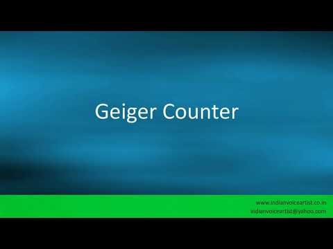 Pronunciation of the word(s) "Geiger Counter".