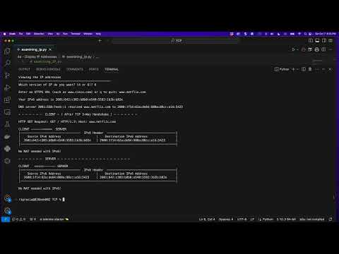 Python 2a: Examining IPv4 and IPv6 Addressing