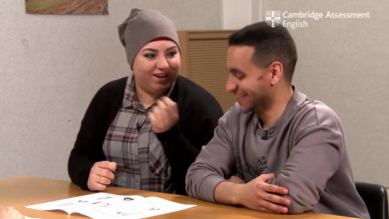 B1 Preliminary speaking test from 2020   Kenza and Mohammed PART 3 Collaborative Task