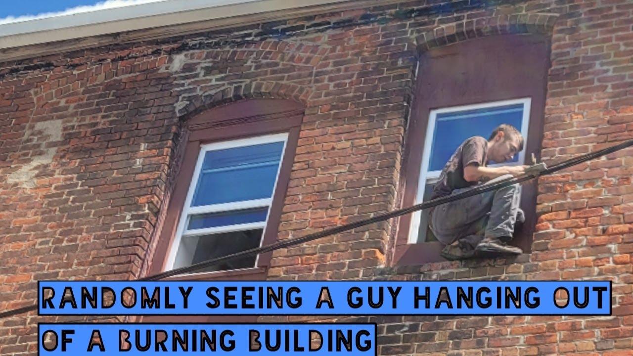 Man trapped in burning building in Mendota Illinois