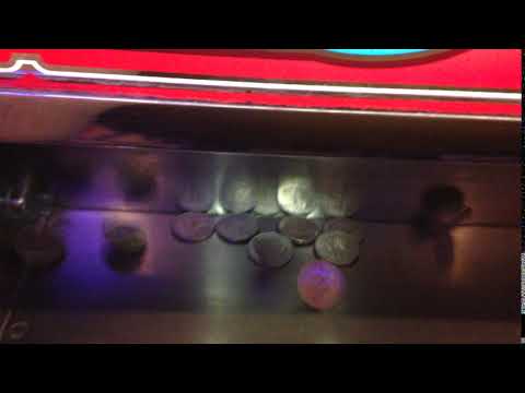 Old school video poker coin dropper cash out