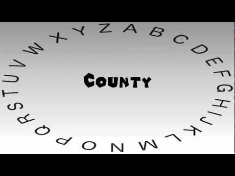 How to Say or Pronounce County