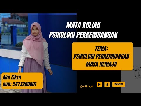 Tugas Mata Kuliah Psikologi Perkembangan. Psikologi Perkembangan Masa Remaja. #psicologia
