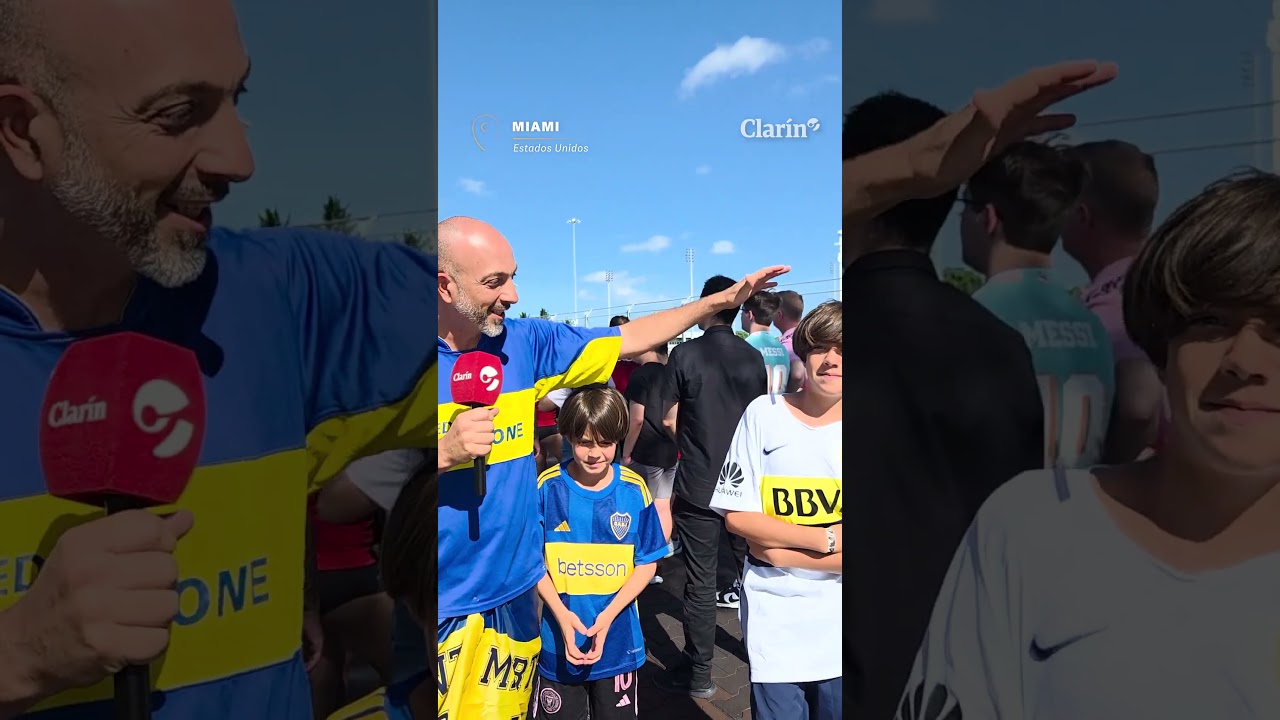 An Argentine-Mexican family fulfilled their dream: a trip to Miami to see Boca Juniors and Messi.