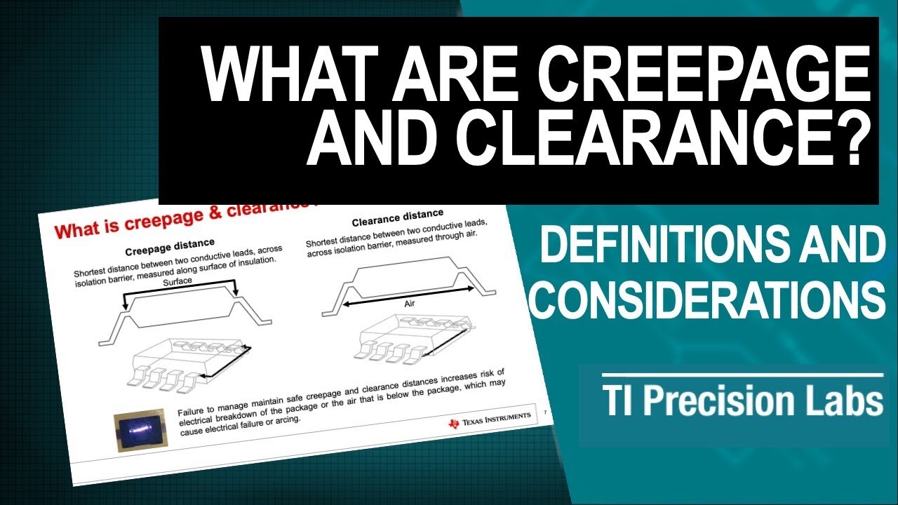 What are creepage and clearance?