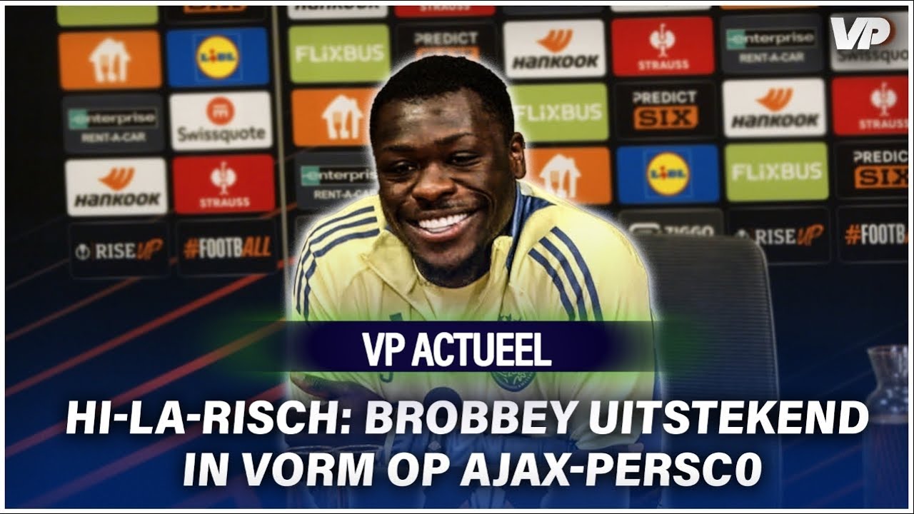Brobbey krijgt perszaal aan het lachen: 'Ga het met aanvoerder bespreken'