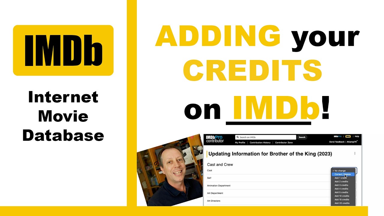 Adding Credits to your IMDb page | Filmmaker Tips