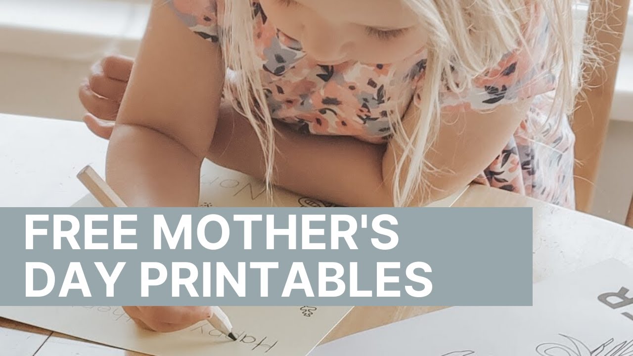 Free Mother's Day Printables
