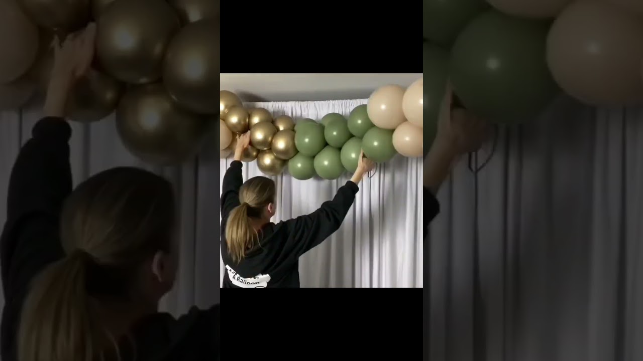 Learn How To Make This Balloon Decoration With Me #balloons
