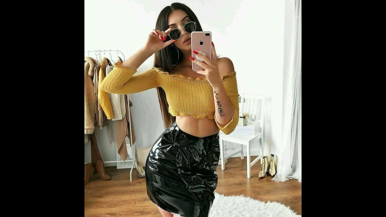 Most glamorous glossy Leather Mini skirts with ankle boots for weekend coffee outings #miniskirts