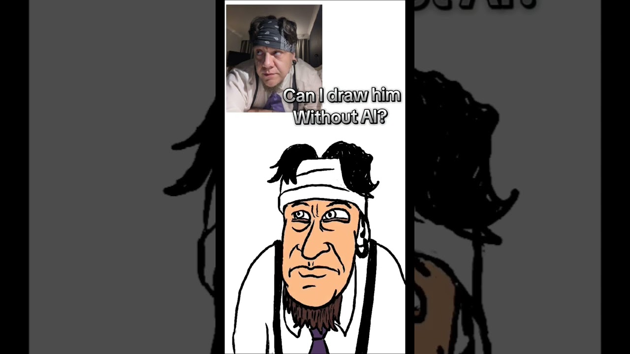 draw wilithout AI? #drawingcartoon #art #cartoonist