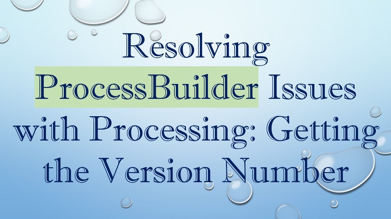 Resolving ProcessBuilder Issues with Processing: Getting the Version Number