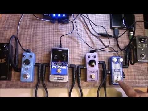 Chorus test: Donner Tutti / EHX Neo Clone / Ibanez CS Mini / Malekko Omicron