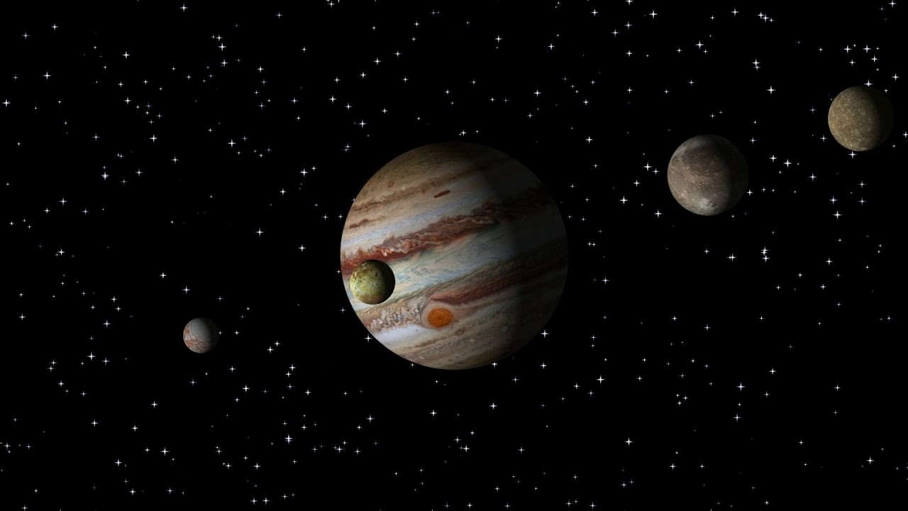 Jupiter and its Four Largest Moons