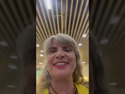 On a circulating chair in Frankfurt airport lounge