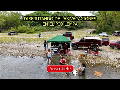 Una Sopita De Gallina en El Río Lempa En EL SALVADOR, Nos Fuímos En Familia.