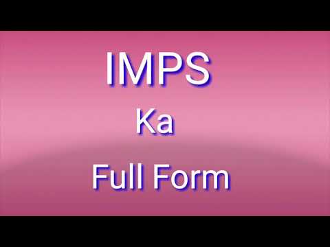 IMPS Ka Full Form