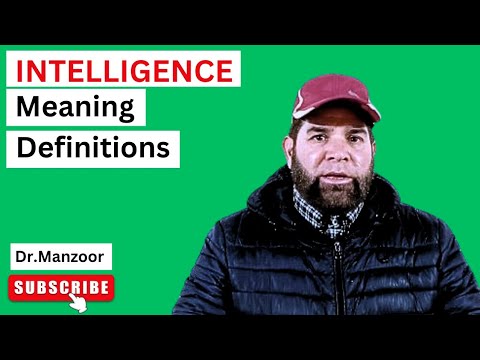 Meaning and definitions of intelligence l Intelligence explained l Learn and Grow