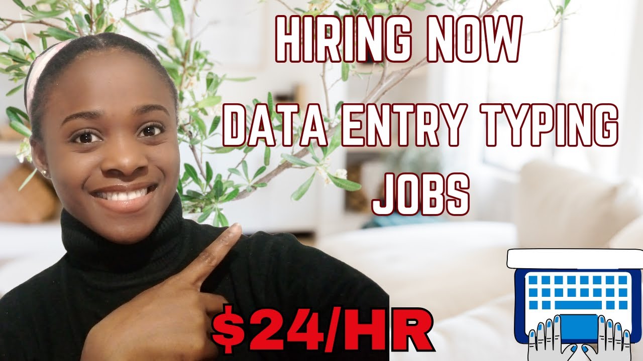 Remote Work From Home Data Entry Typing Jobs Hiring Right Now for Everyone ( Earn $24/HR)