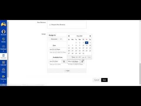 CMC 7 Basics of Canvas - Dates & Deadlines