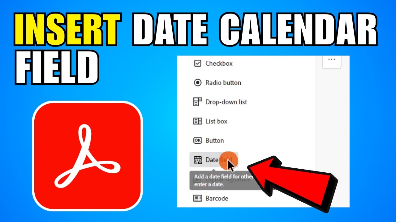 How To Insert Date Calendar Field In Pdf Using Adobe Acrobat Pro Dc (2026) (Complete Guide)