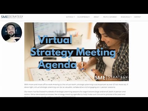 Virtual strategic planning- Sample Agenda and Strategic planning process