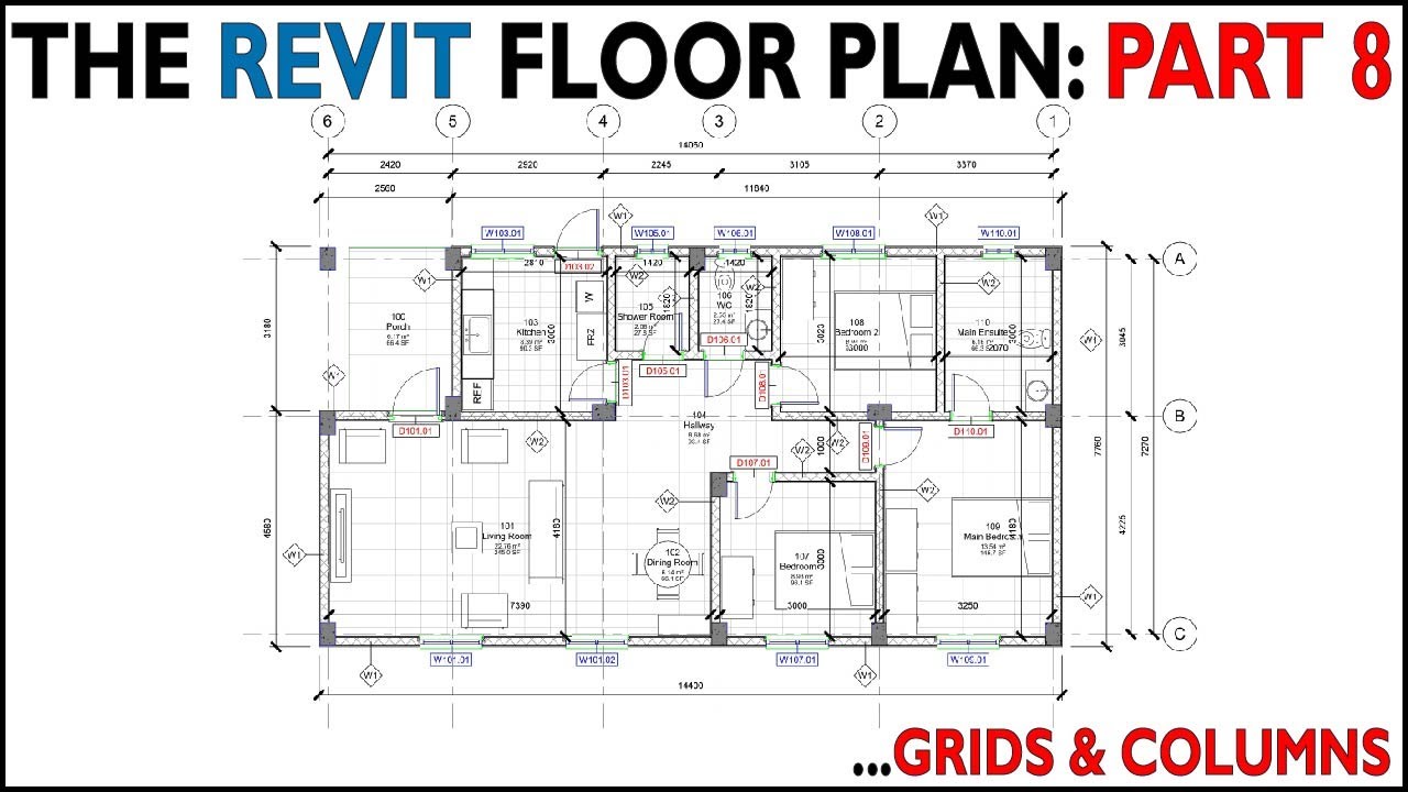B2AFP Part 8: Grids & Columns | REVIT TUTORIAL