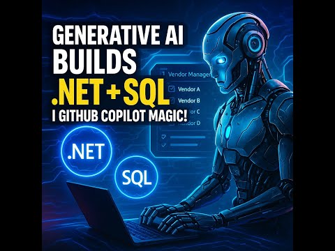 Generative AI Builds .NET, + SQL | GitHub Copilot Magic! - Vendor management app with requirement