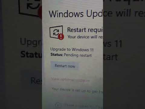 Windows Update restart required.#Shorts