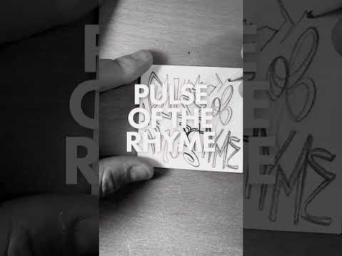 Pulse of the Rhyme hand lettering #lettering #handstyle