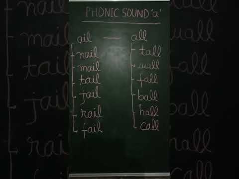 Phonic sound ` a ' //ail //all //Wake Idea #shorts