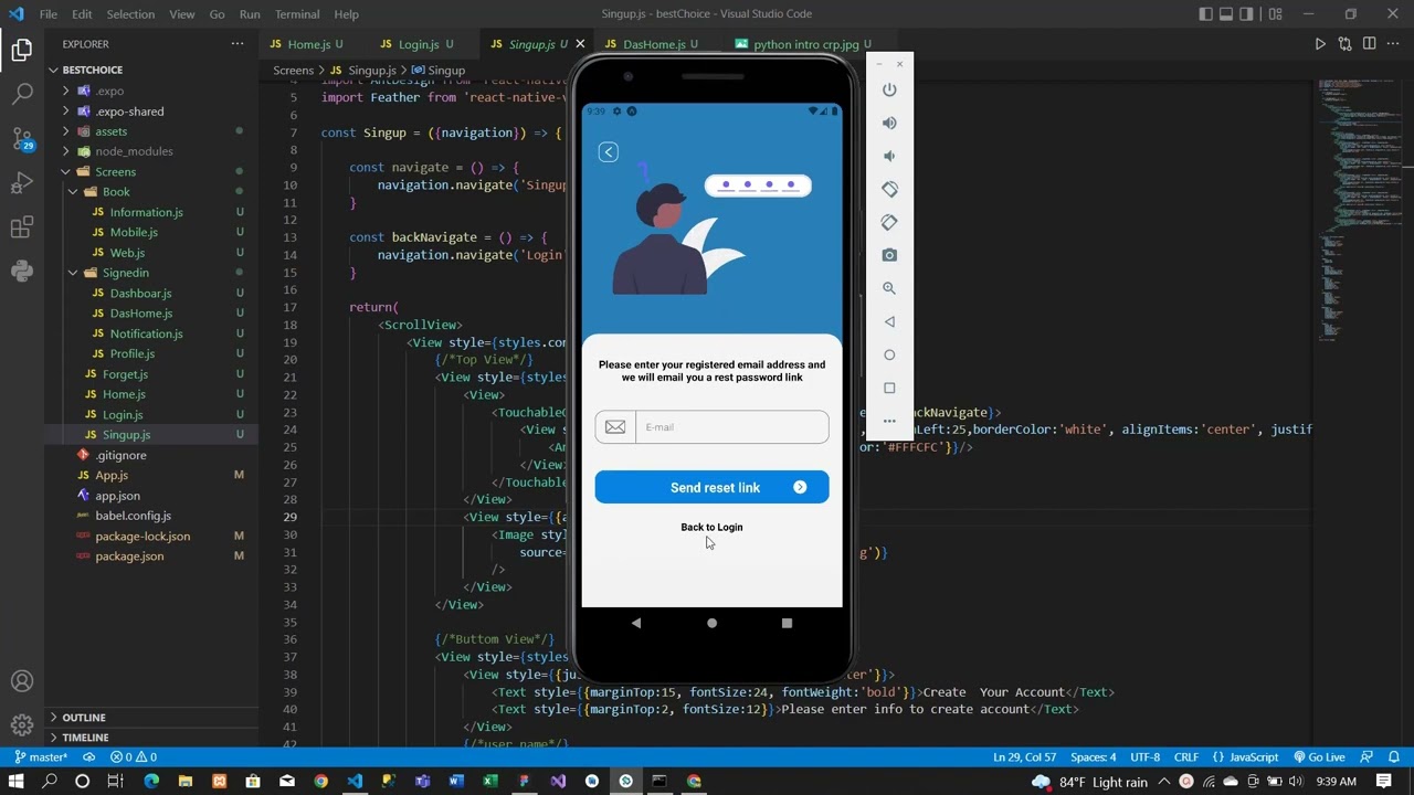 Book Store UI React Native