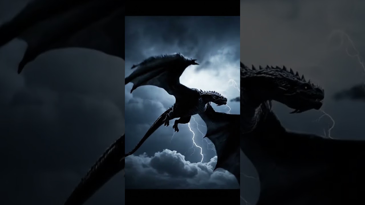 Epic Dragon Live Wallpaper 🐉 | Cinematic Storm Flight 4K Loop