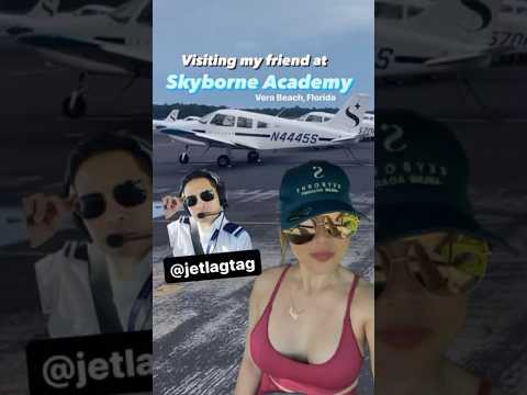 Coolest Pilot School. ✈️Skyborne Airline Academy in Vero Beach Florida. Visited Tag Flight School.