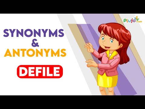 Defile - Synonyms and Antonyms || English Vocabulary