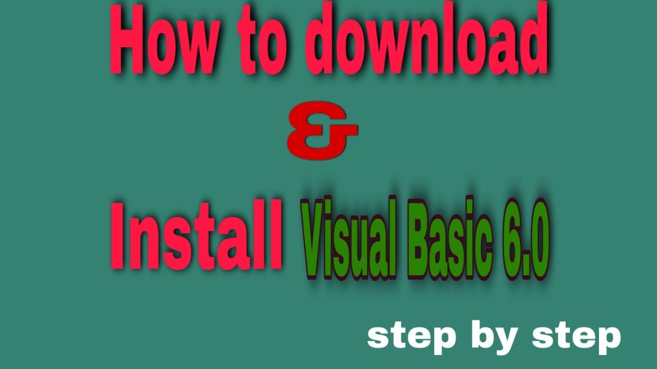 How to download and install Visual Basic 6.0 (VB6) | lecture 1 | by Ahmad Raza | how to do this