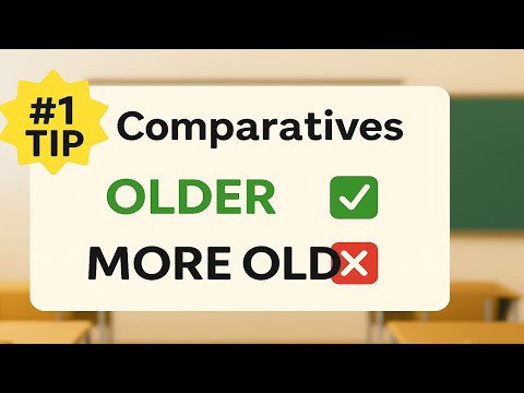 Learn English Comparatives in 7 Minutes: Adjectives with -ER and MORE