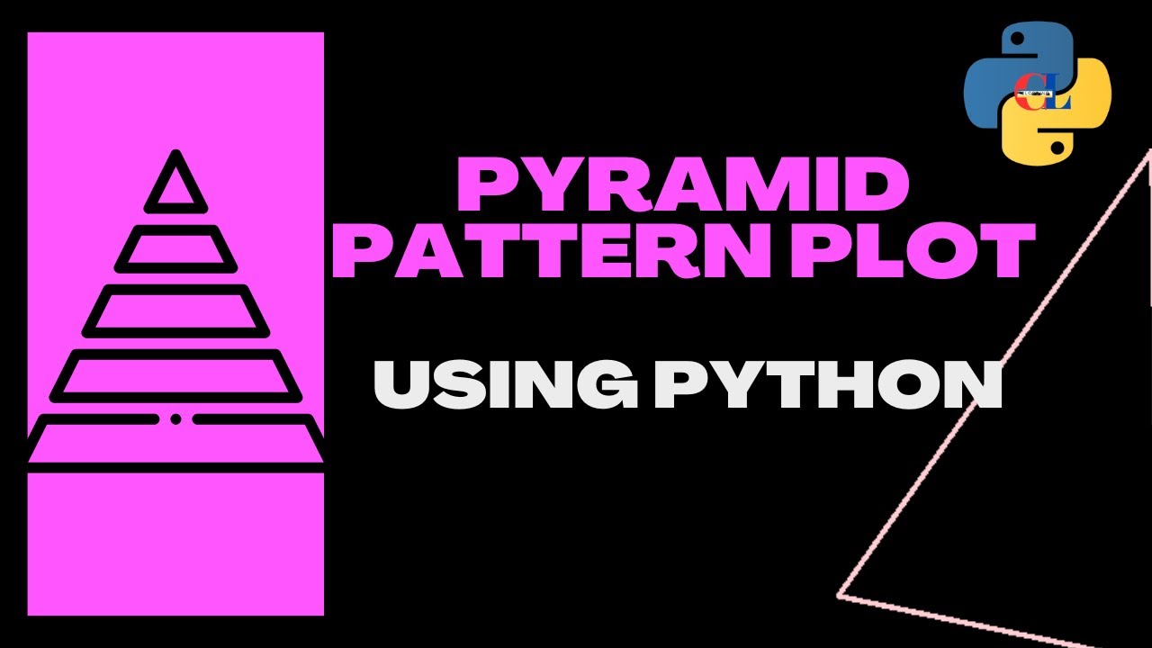 Pyramid pattern plot using python