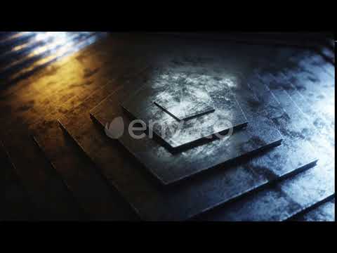Abstract Background From Futuristic Metal Hexagons | Motion Graphics - Envato elements