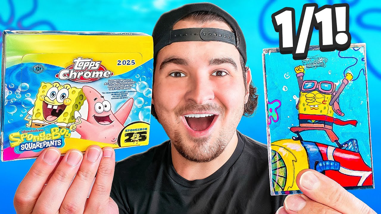 I Pulled a 1/1 SpongeBob Sketch Card!