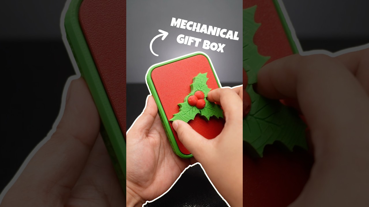 3D Printed Mechanically Locking Gift Card Box #3dprinting