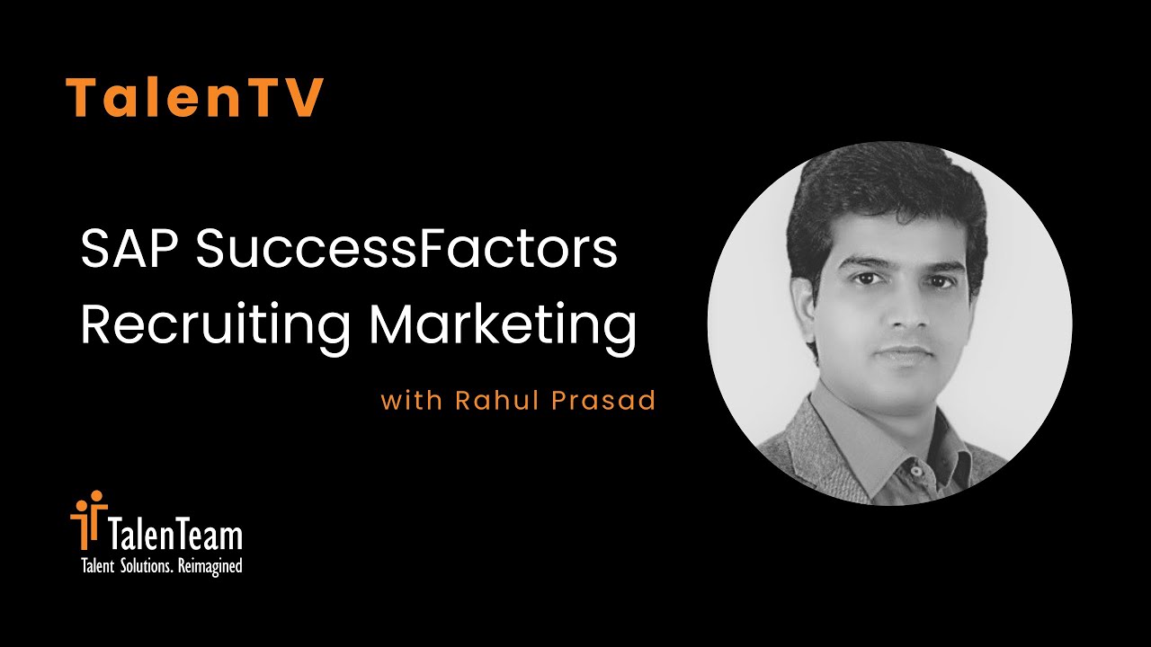 TalenTv l SAP SuccessFactors Recruiting Marketing (RMK)