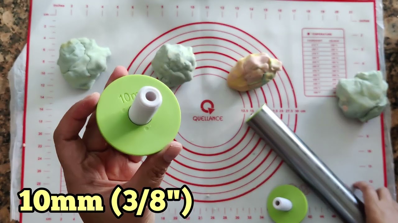 Rolling Pin and Pastry Baking Mat Set