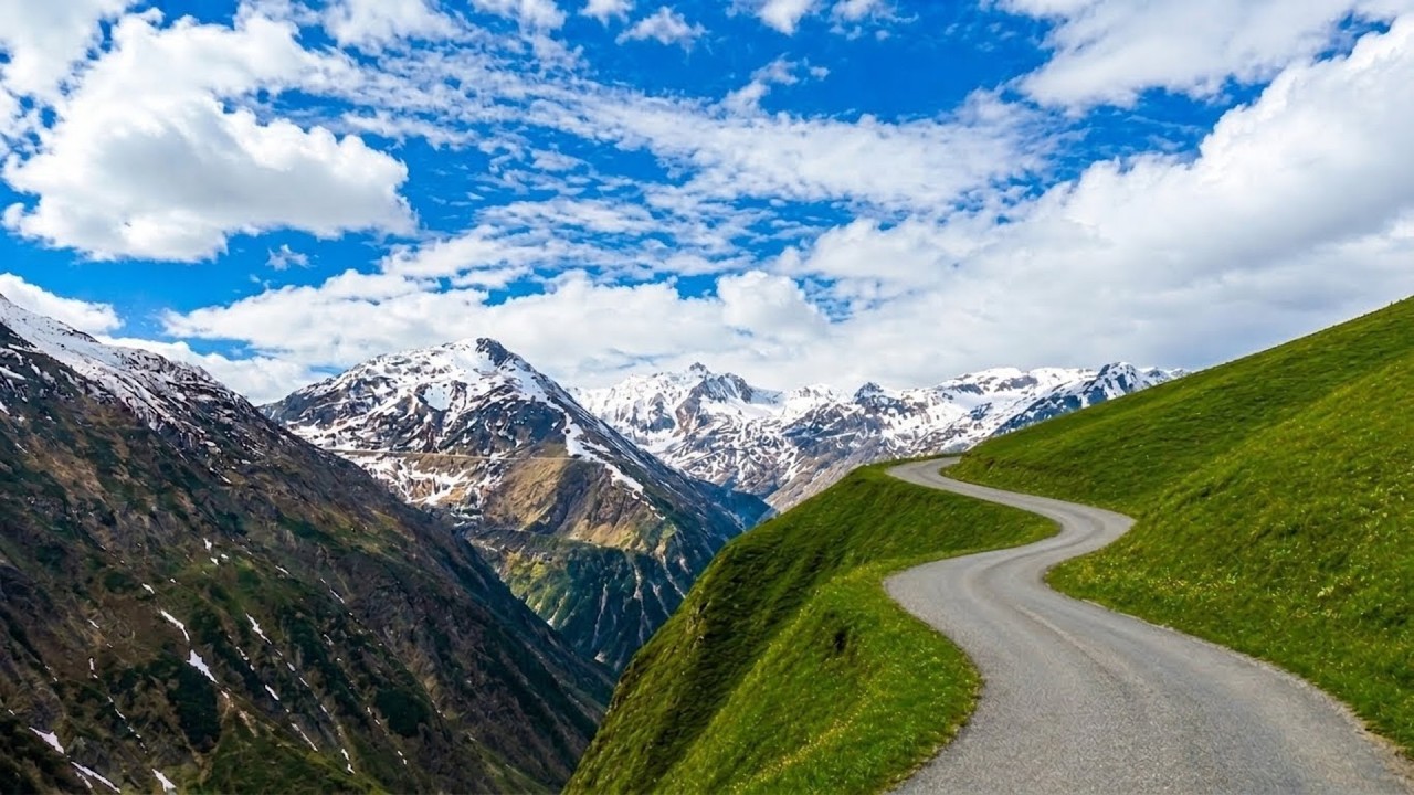 We Didn't Expect This Narrow Mountain Road to Lead to an Isolated Village | Swiss Alps Drive 4K