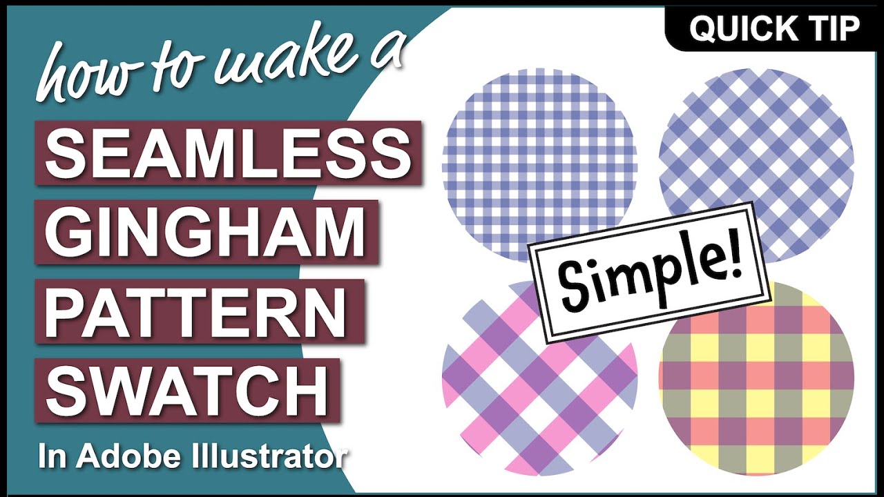 How to Make a Seamless Gingham Pattern Swatch in Adobe Illustrator