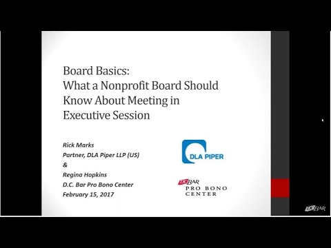 Board Basics: What a Nonprofit Board Should Know About Meeting in Executive Session