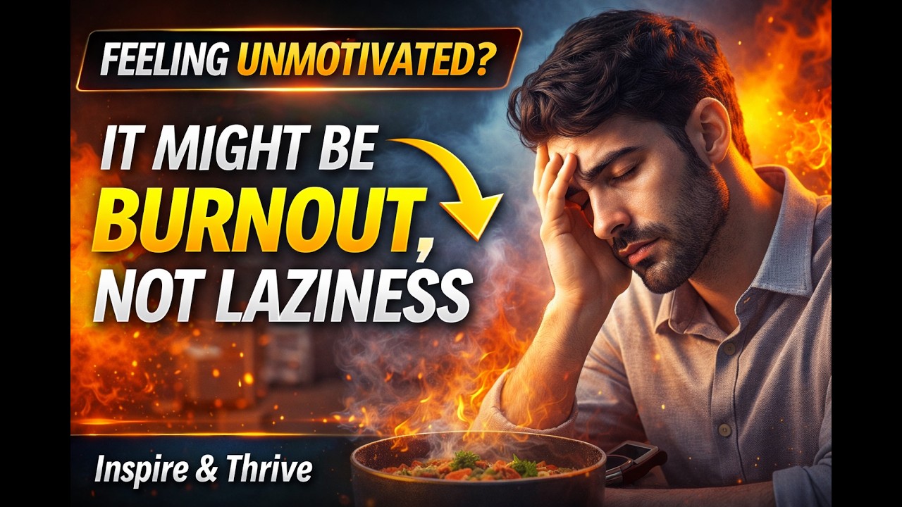Feeling Unmotivated? It Might Be Burnout, Not Laziness |Inspire & Thrive